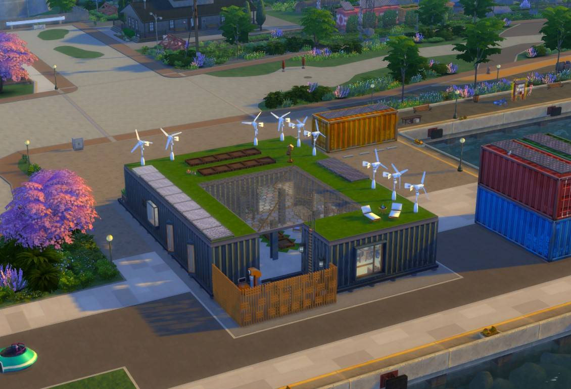 Eco Containers house BG & Eco Lifestyle - The Sims 4 Rooms / Lots ...