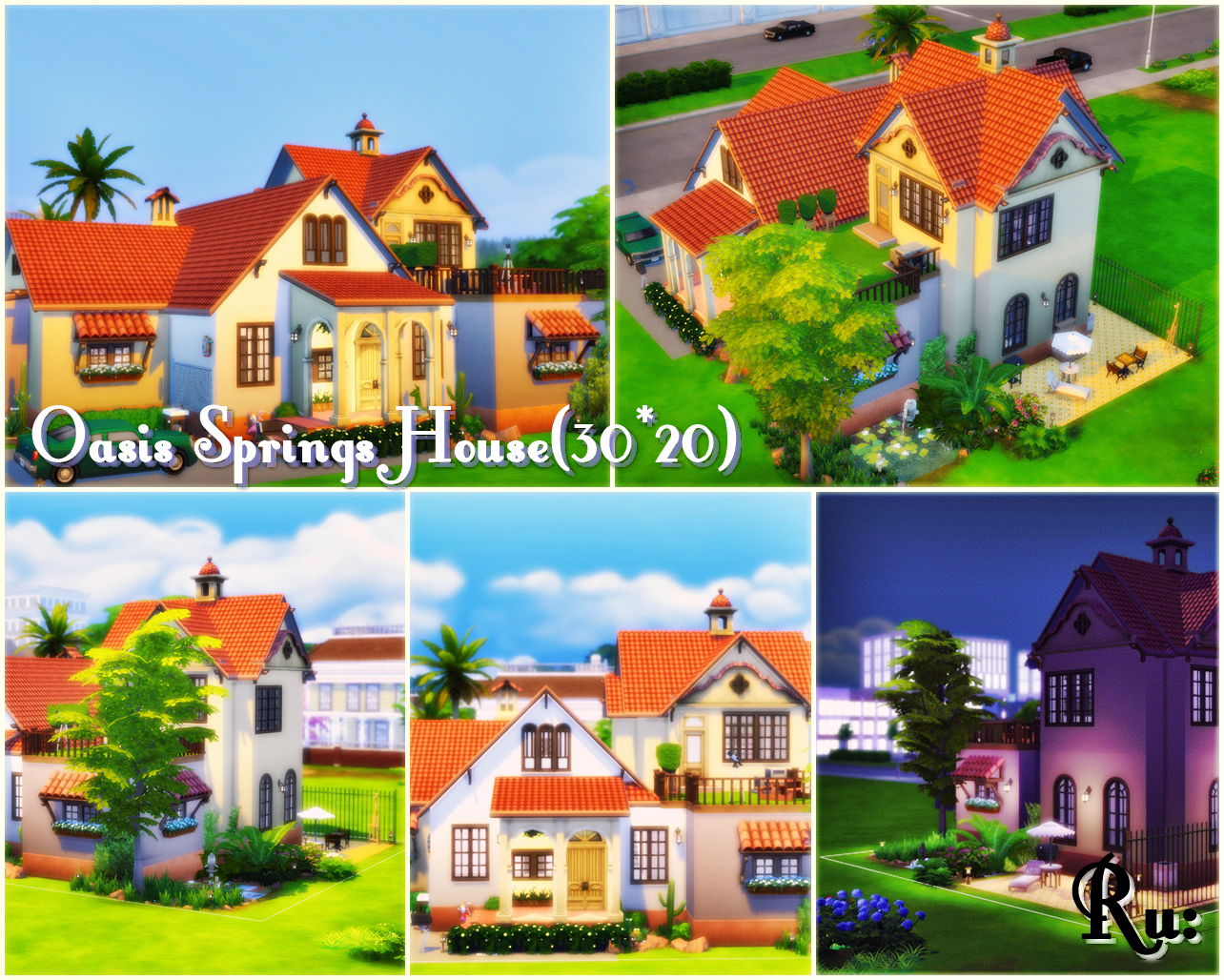 [Ru:licara]Oasis Springs House(30×20) - The Sims 4 Rooms / Lots ...