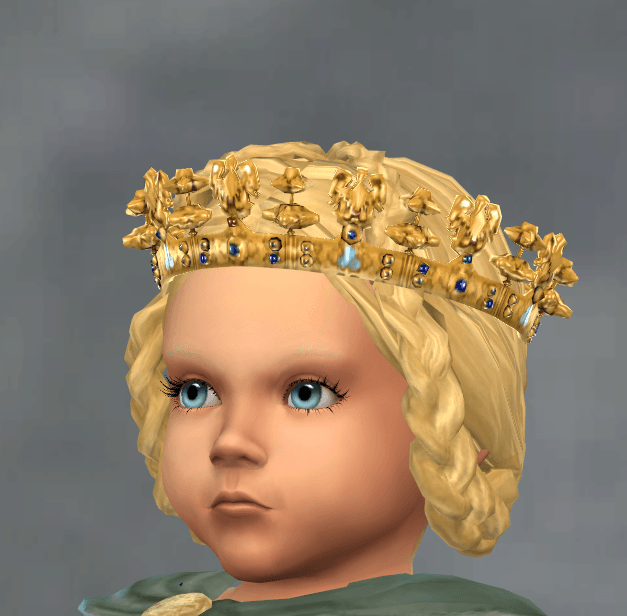 CK3 Royal Crown 3 with Hair Attached - Gallery - The Sims 4 Create a ...