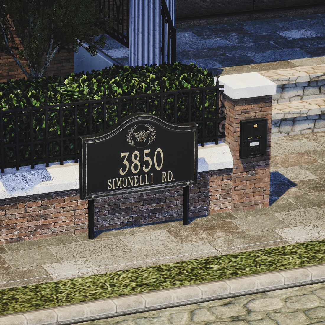 Sims4Luxury - Dark Academia - Standing address plaque - Gallery - The ...