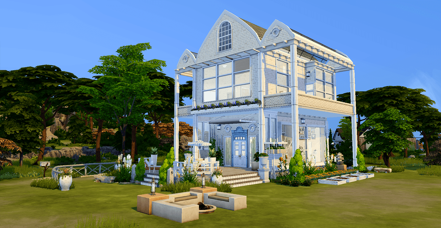 Modern Coastal Cottage - NO CC - Gallery - The Sims 4 Rooms / Lots ...