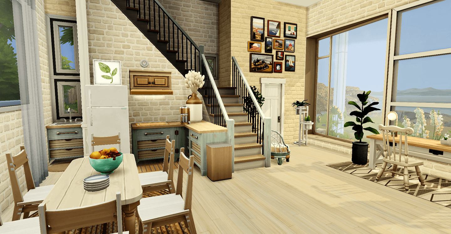 Modern Coastal Cottage - NO CC - Gallery - The Sims 4 Rooms / Lots ...
