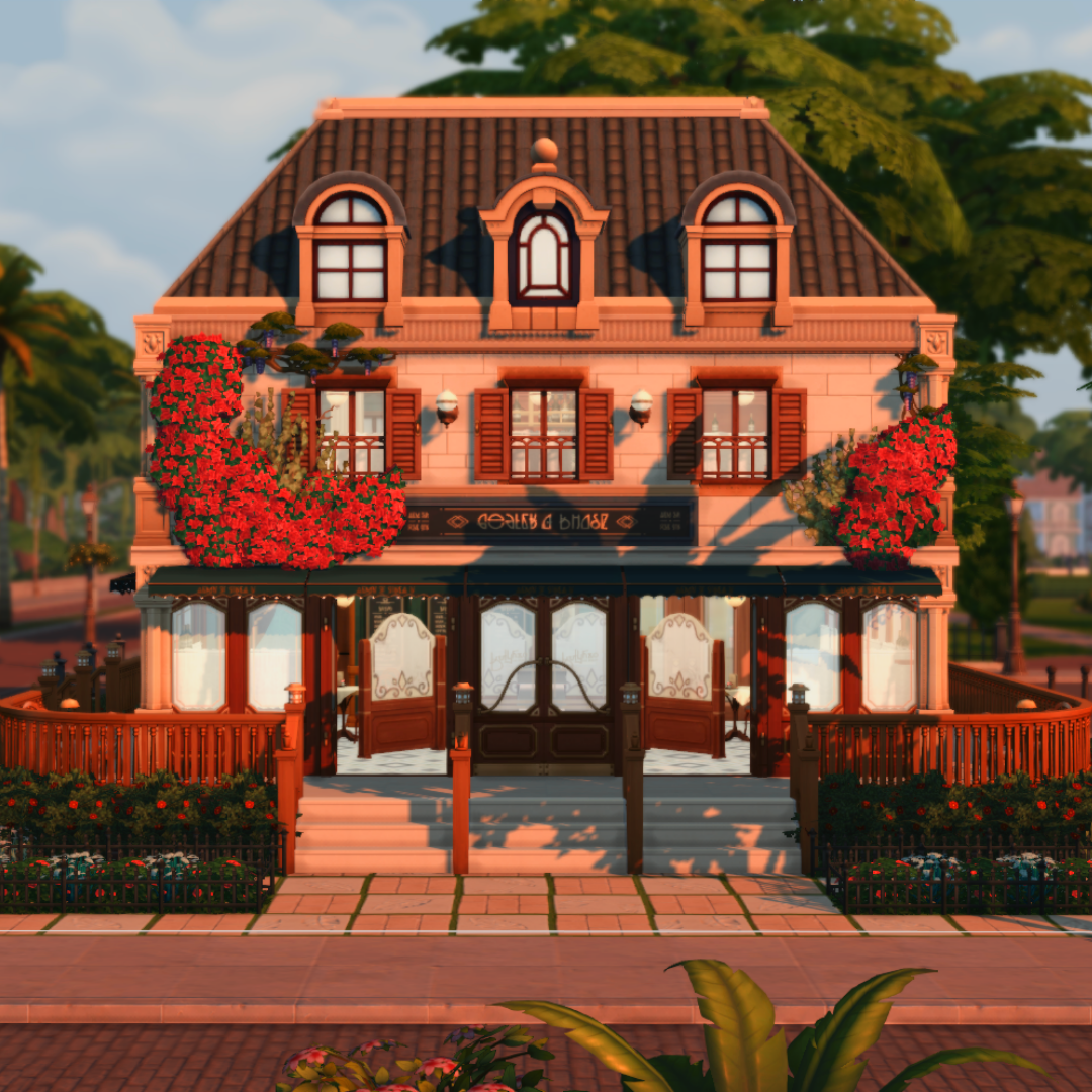 Magnolia Bistro | Cozy Bistro Kit | Restaurant - Gallery - The Sims 4 ...