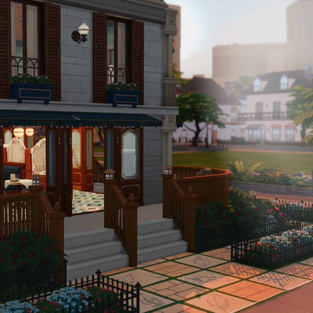 Magnolia Bistro | Cozy Bistro Kit | Restaurant - Gallery - The Sims 4 ...