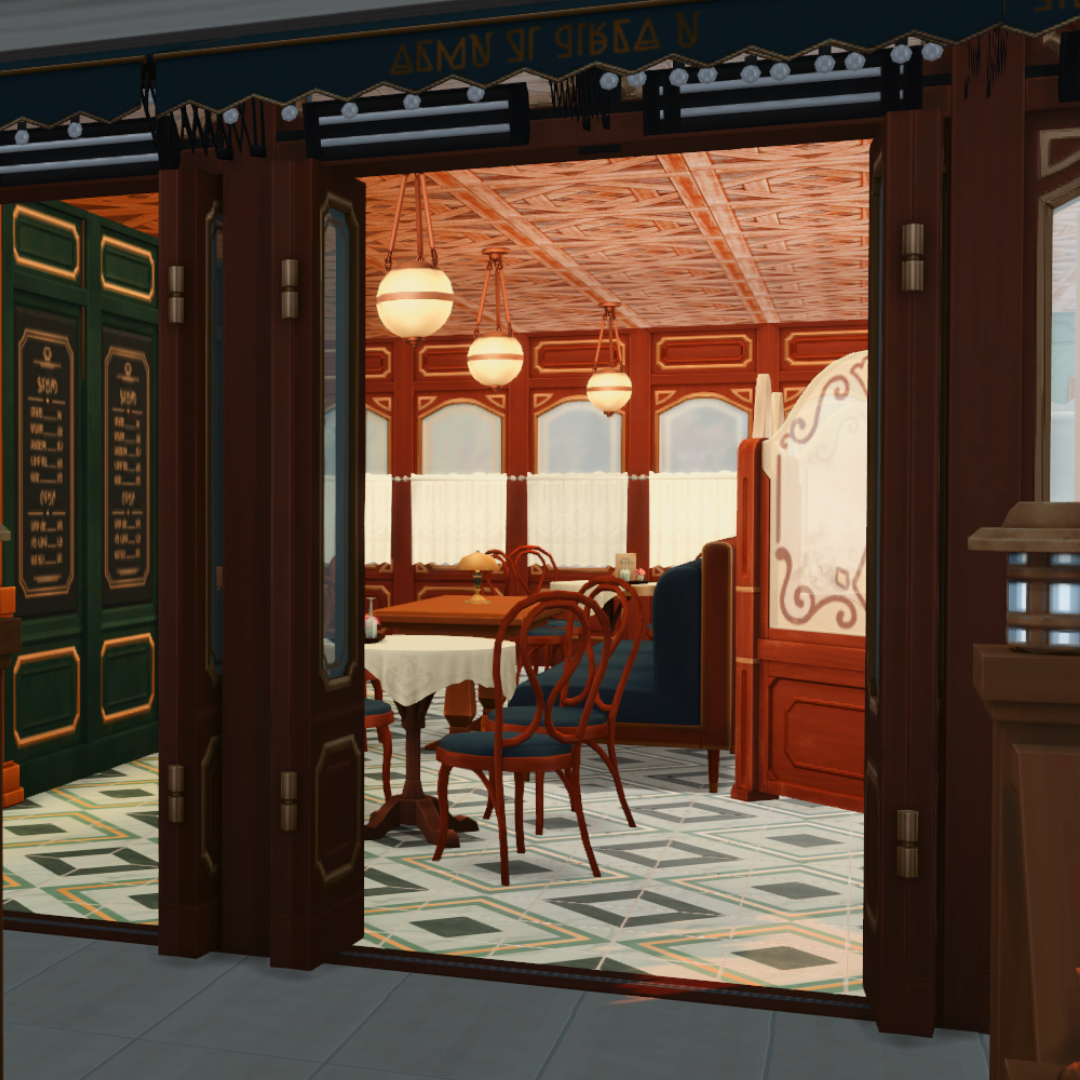 Magnolia Bistro | Cozy Bistro Kit | Restaurant - Gallery - The Sims 4 ...