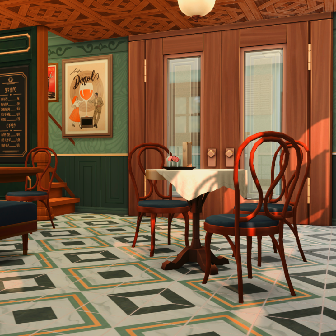 Magnolia Bistro | Cozy Bistro Kit | Restaurant - Gallery - The Sims 4 ...
