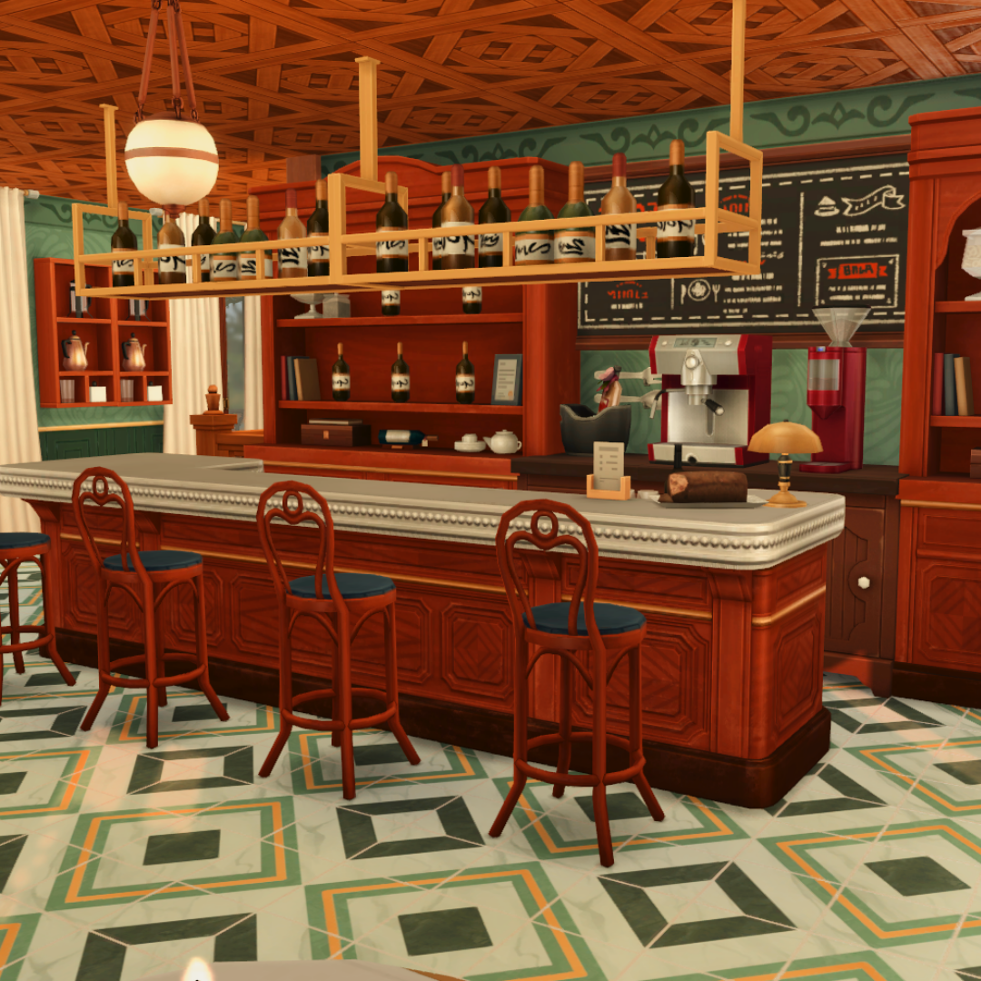 Magnolia Bistro | Cozy Bistro Kit | Restaurant - Gallery - The Sims 4 ...