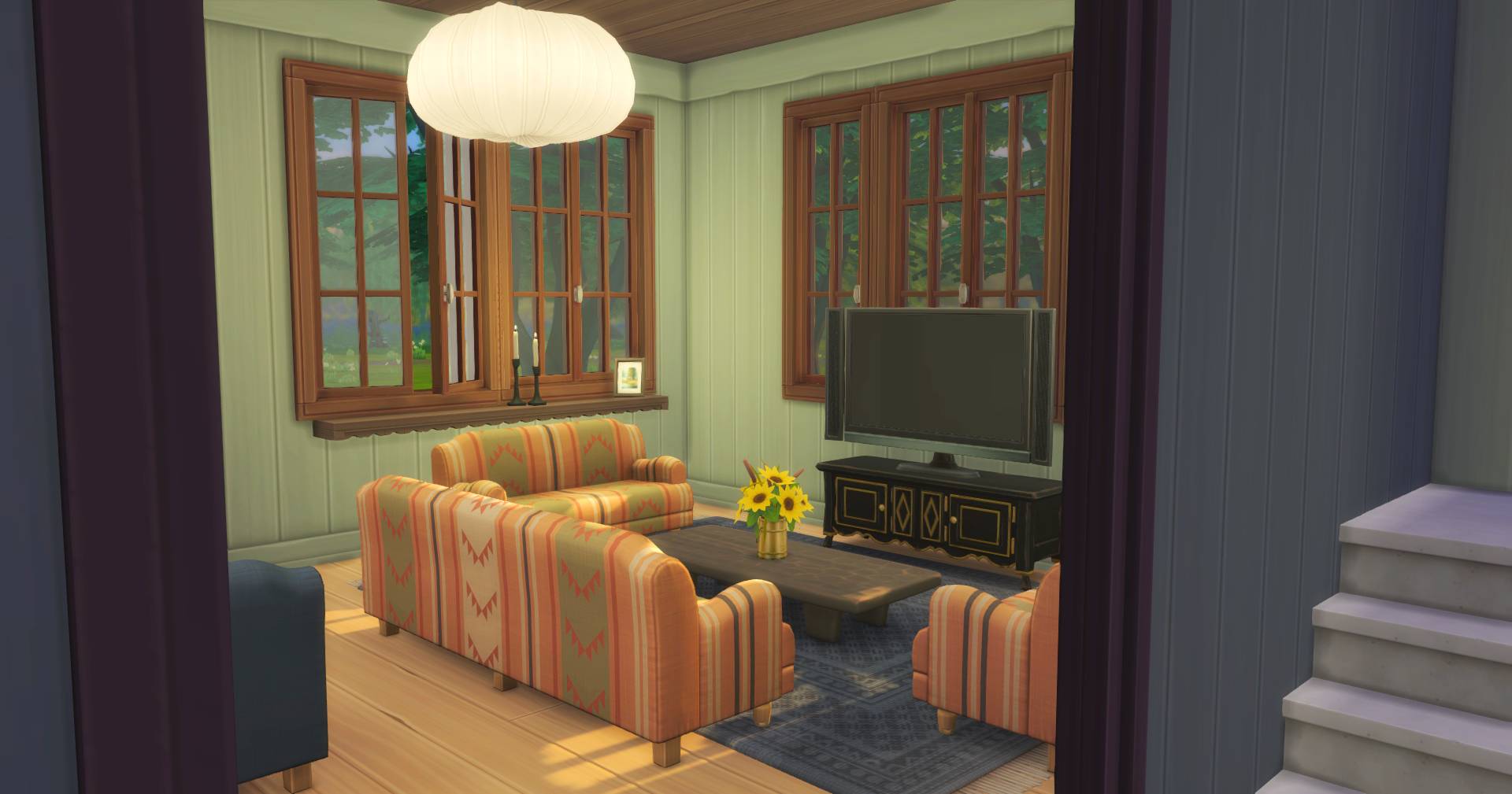 Homestead Living Room - The Sims 4 Rooms / Lots - CurseForge