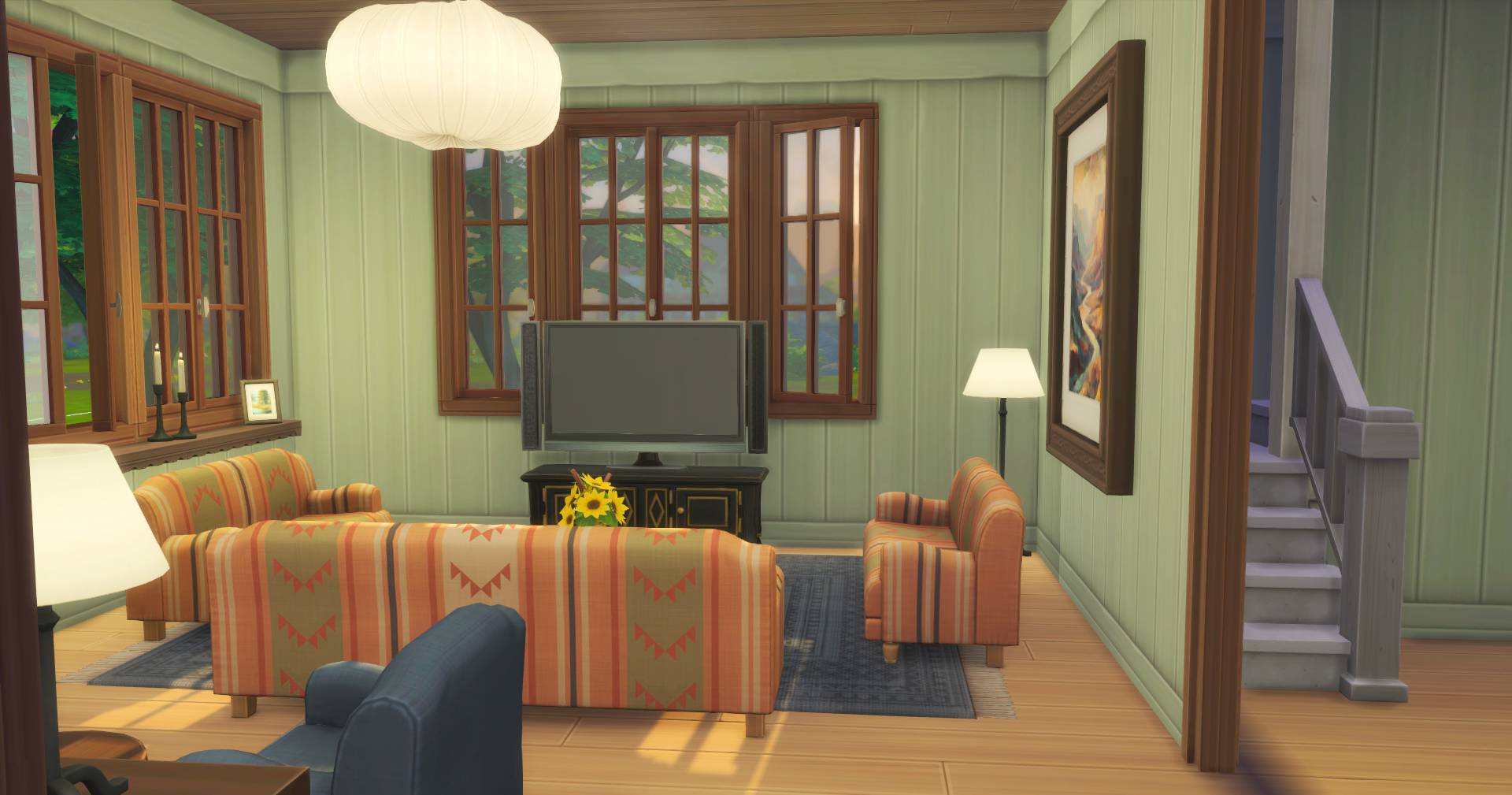 Homestead Living Room - The Sims 4 Rooms / Lots - CurseForge