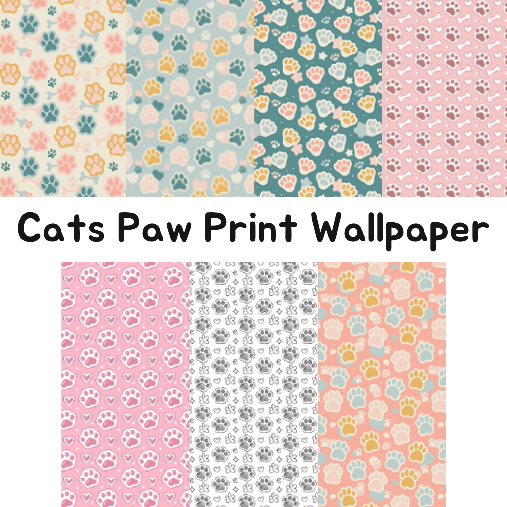 Cats Paw Print Wallpaper (recolor from Sims4luxury) - Gallery - The ...