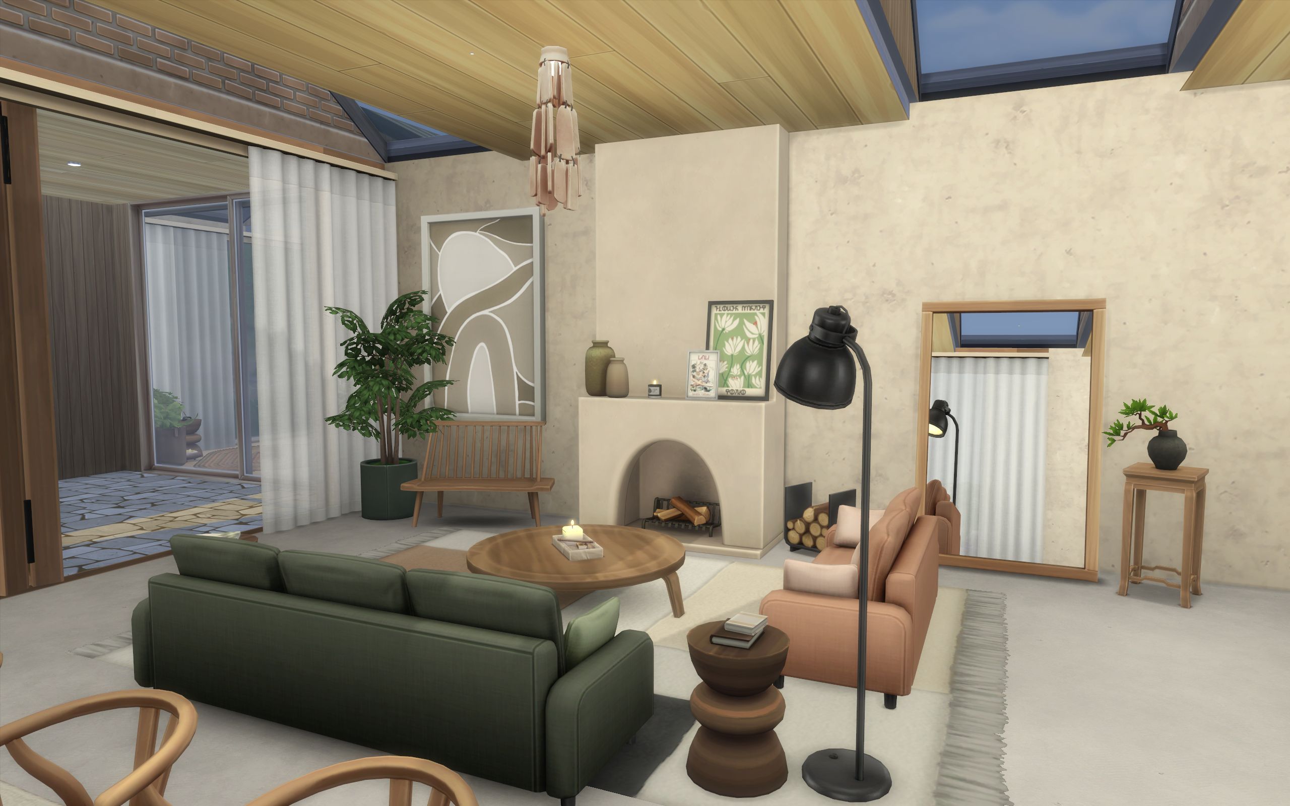 Minimalist Open Concept Living - Gallery - The Sims 4 Rooms / Lots ...