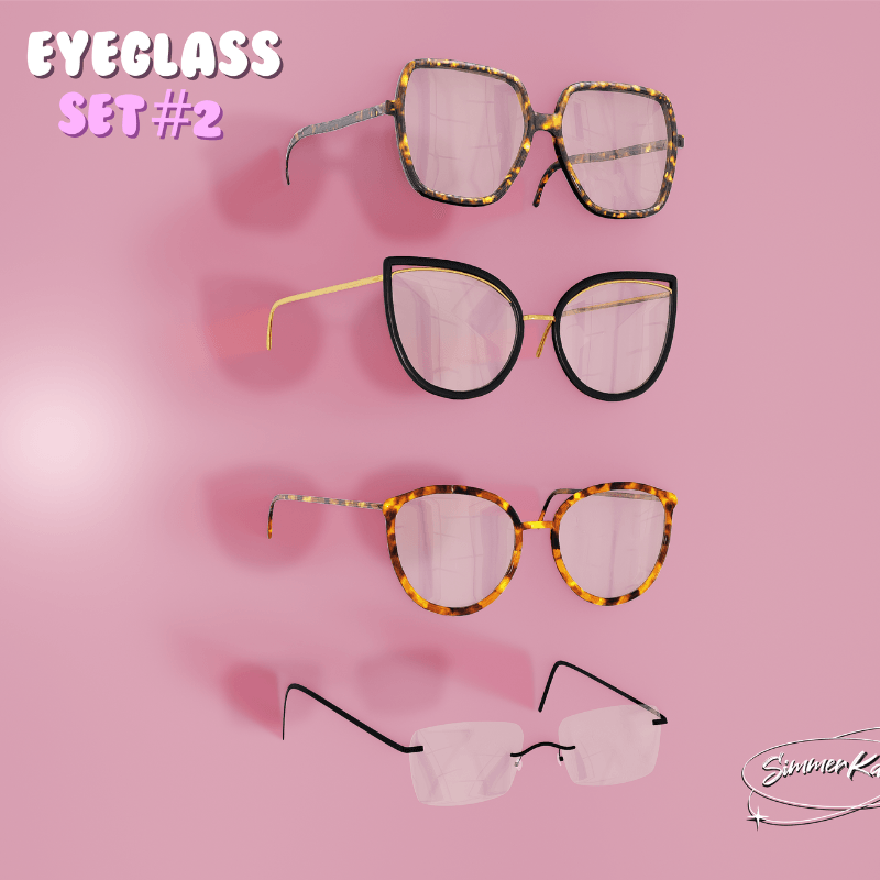 Eyeglasses Set #2 - The Sims 4 Create a Sim - CurseForge