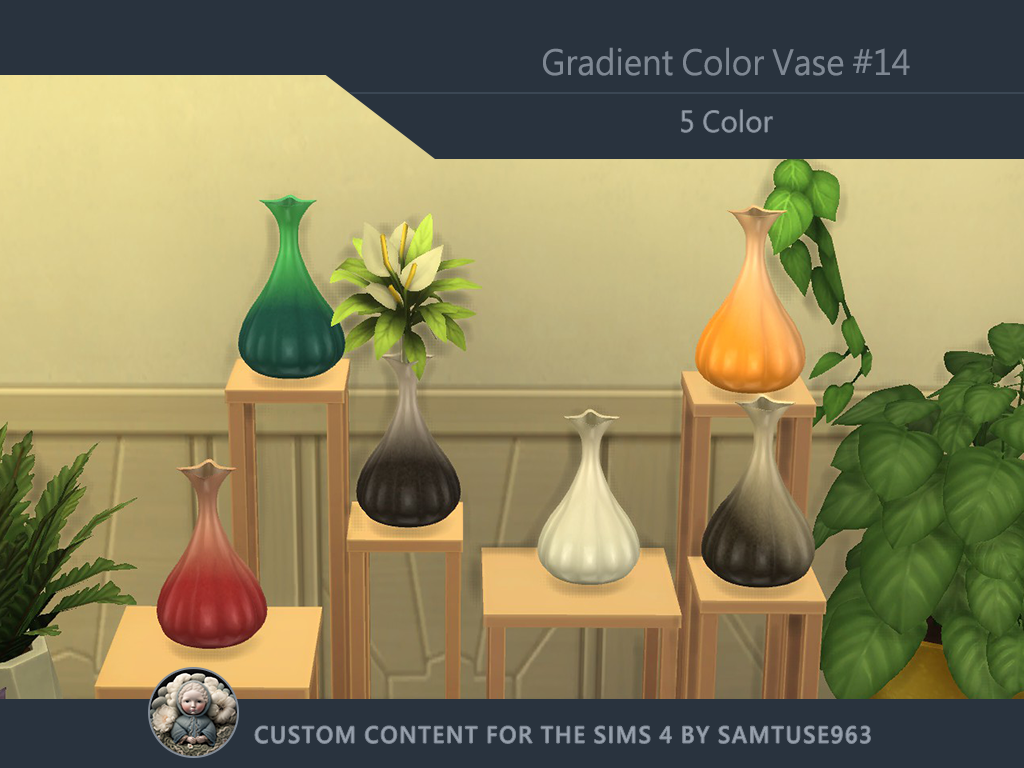 Gradient Color Vase #14 Samtuse963 - The Sims 4 Build / Buy - CurseForge