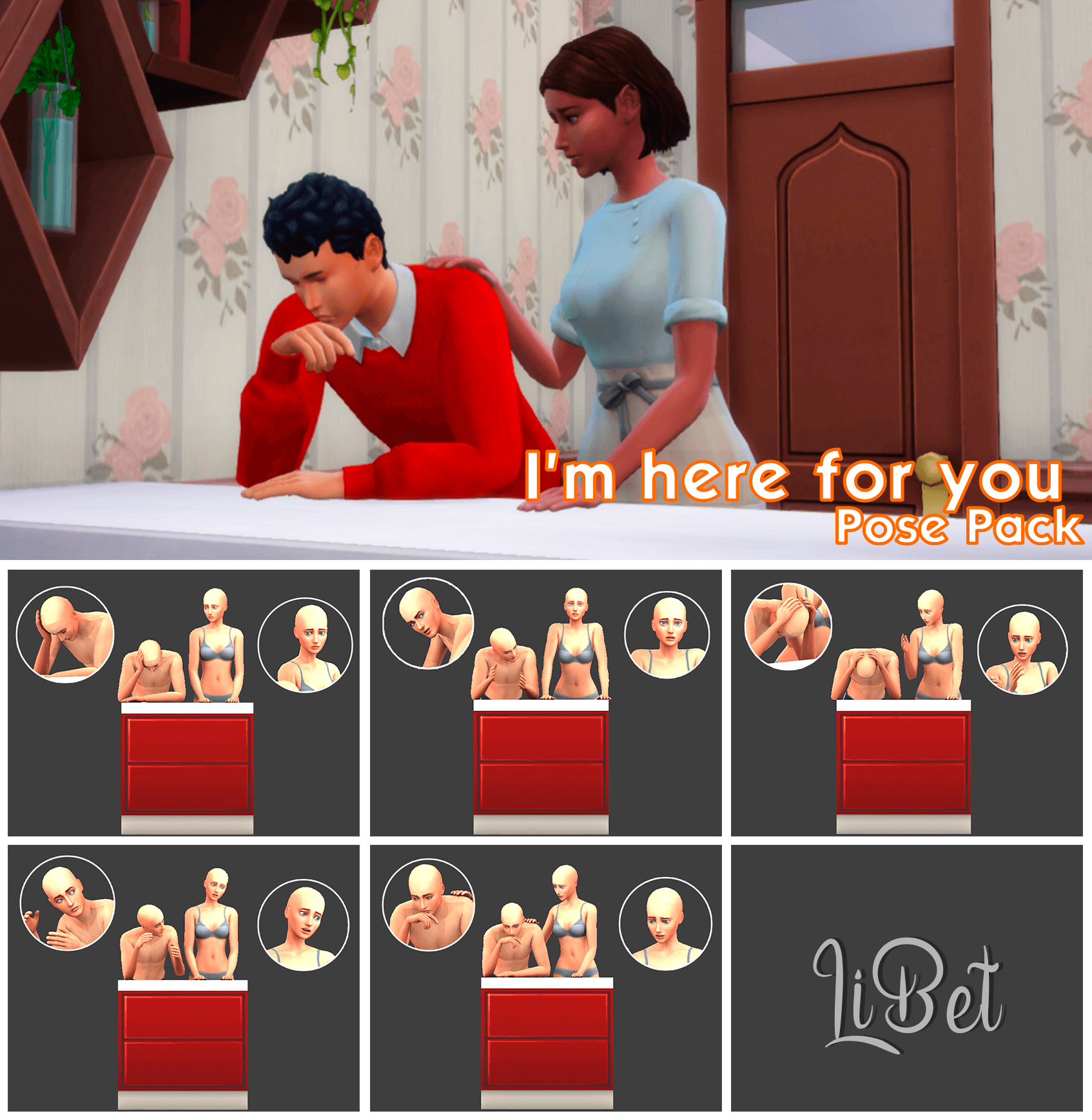 (Li Bet) I'm here for you - Pose Pack - Gallery - The Sims 4 Mods - CurseForge