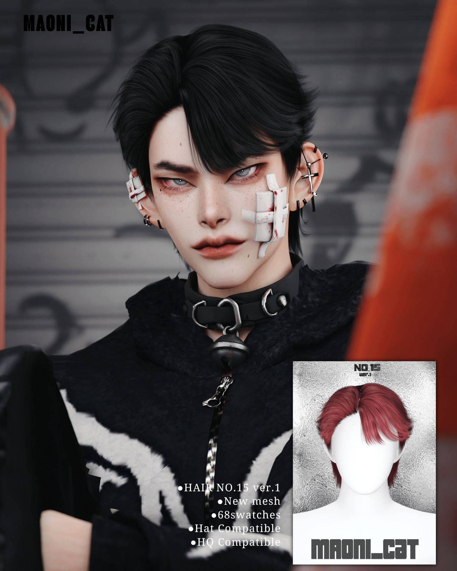 Maoni_cat_HAIR No.15 ver.1 - Gallery - The Sims 4 Create a Sim - CurseForge