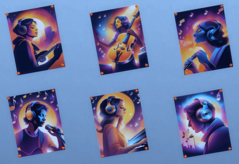 Music vibe poster 5 - The Sims 4 Build / Buy - CurseForge