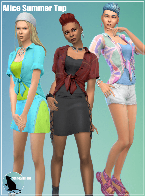 Alice Summer Top (Recolor) - Gallery - The Sims 4 Create a Sim - CurseForge