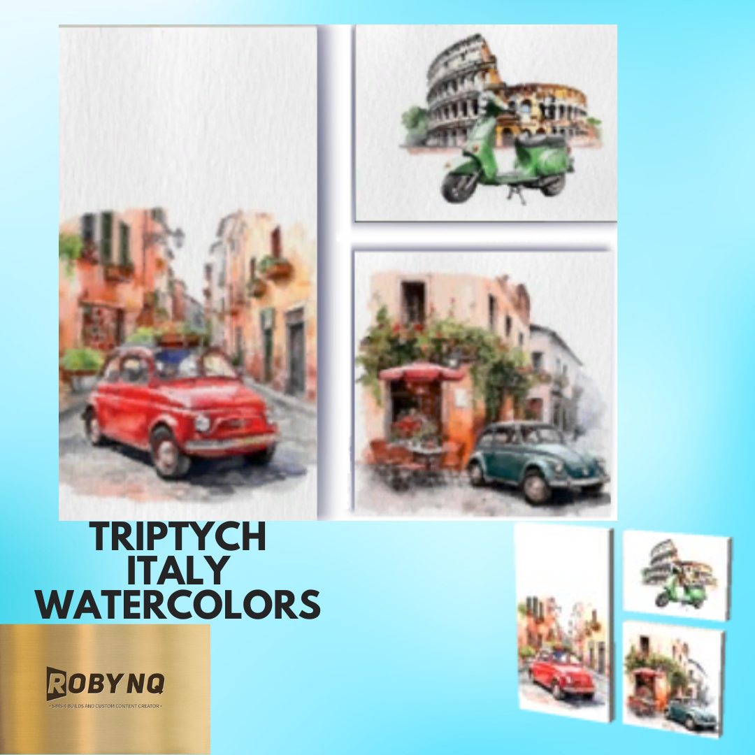 Triptych Italy watercolours - Gallery - The Sims 4 Build / Buy - CurseForge