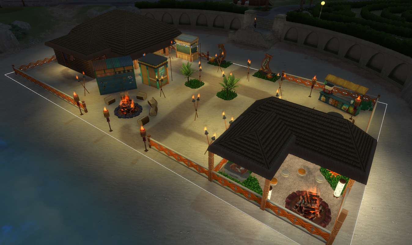 Curator Tiki Bar - base game compatible - Gallery - The Sims 4 Rooms ...