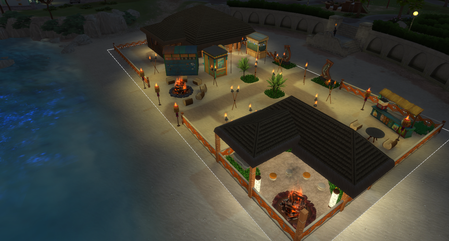 Curator Tiki Bar - base game compatible - Gallery - The Sims 4 Rooms ...