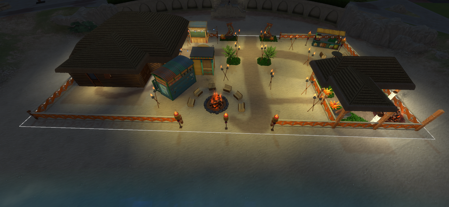 Curator Tiki Bar - base game compatible - Gallery - The Sims 4 Rooms ...