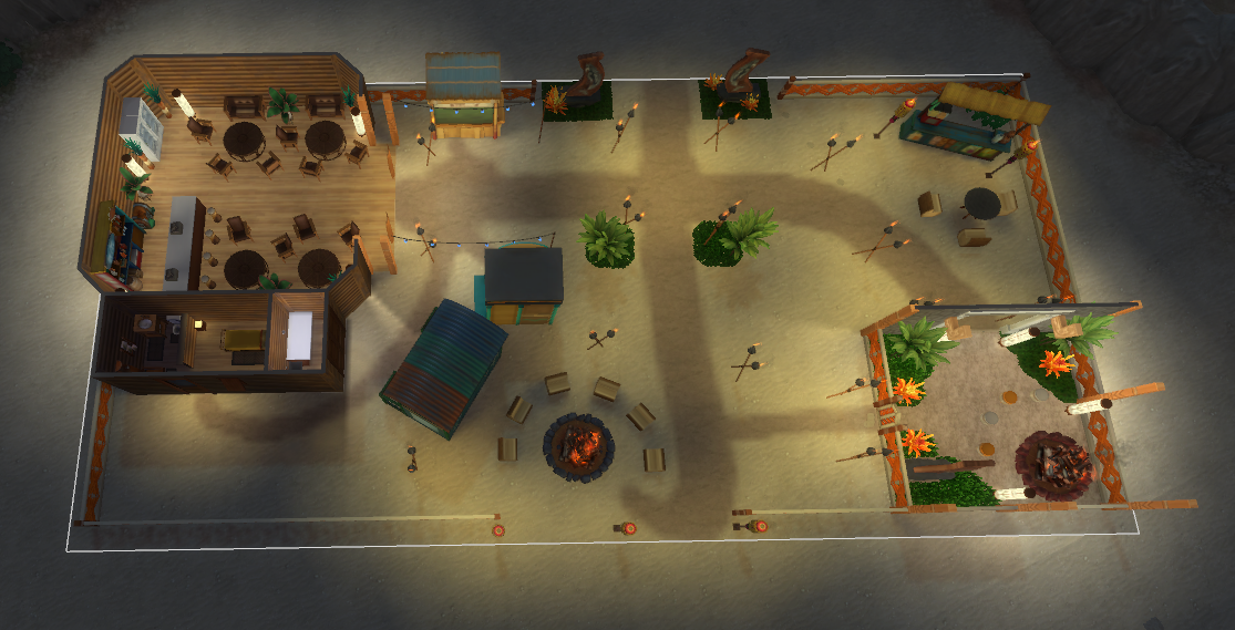 Curator Tiki Bar - base game compatible - Gallery - The Sims 4 Rooms ...