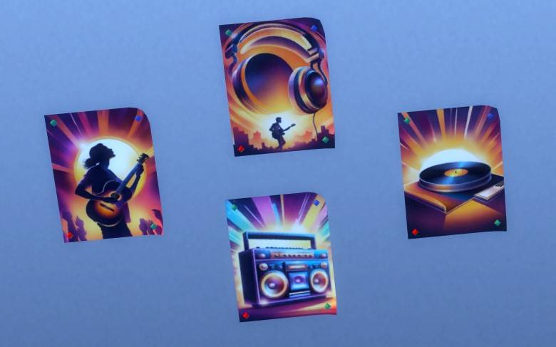 Music vibe poster 1 - Gallery - The Sims 4 Build / Buy - CurseForge