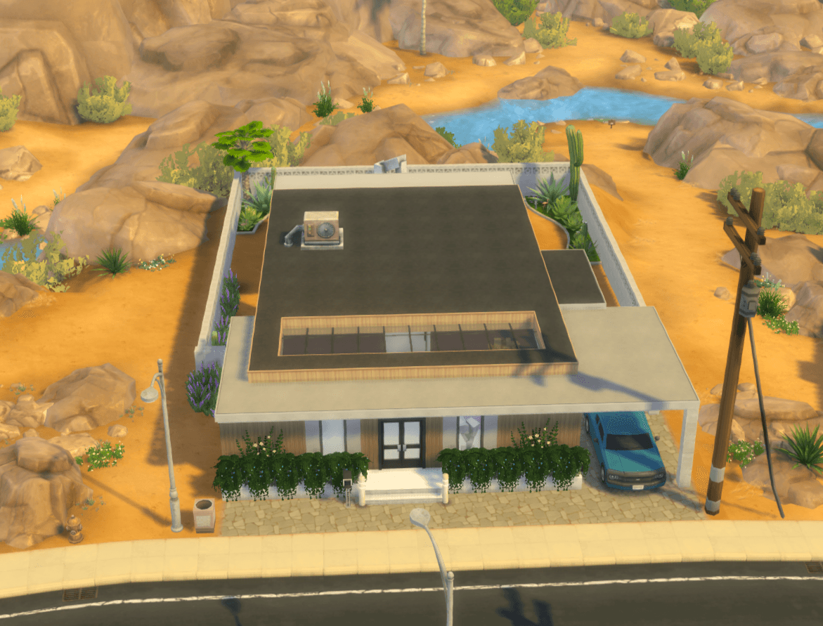 Modern BG starter house (1 floor/4 bed./2bath.) - The Sims 4 Rooms ...
