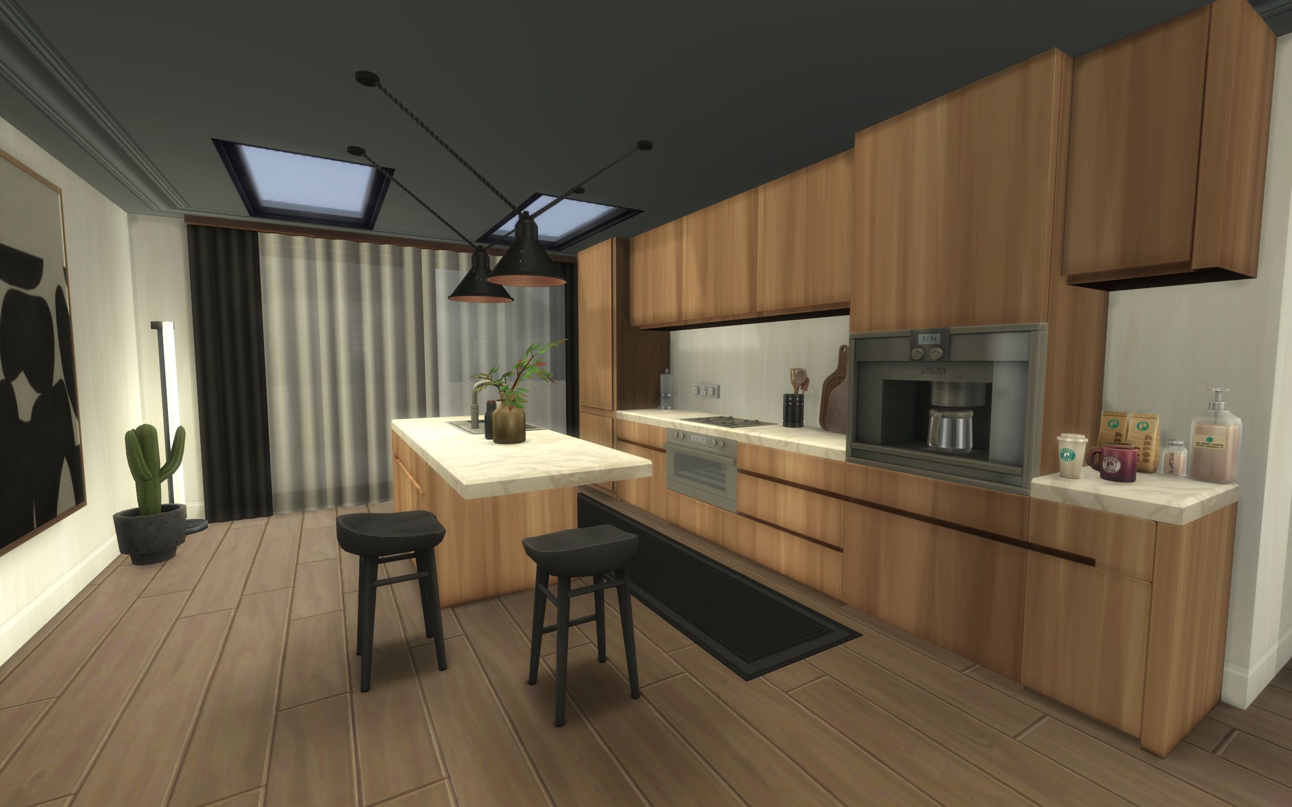 Neutral Open Concept Living - Gallery - The Sims 4 Rooms / Lots ...