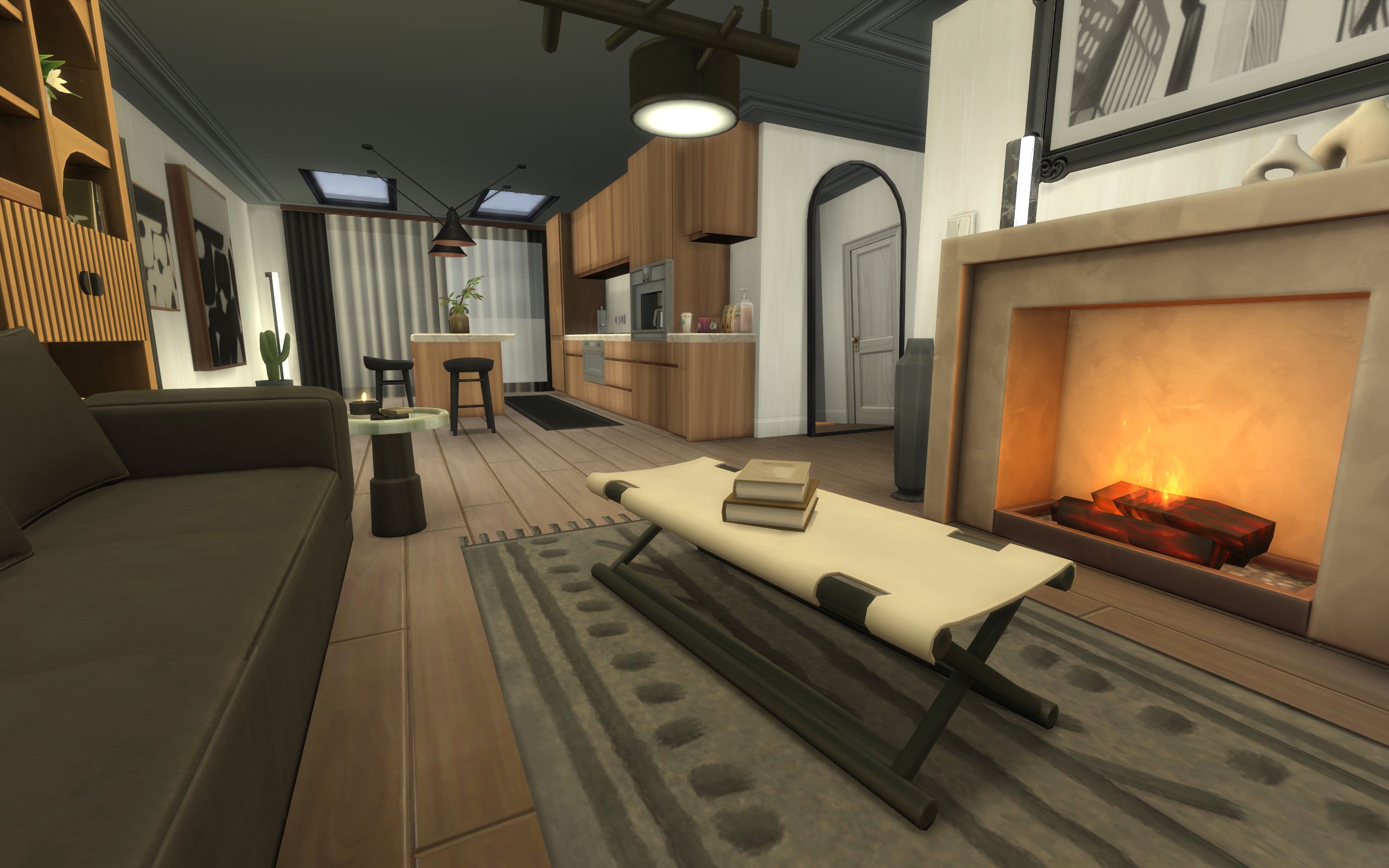 Neutral Open Concept Living - Gallery - The Sims 4 Rooms / Lots ...