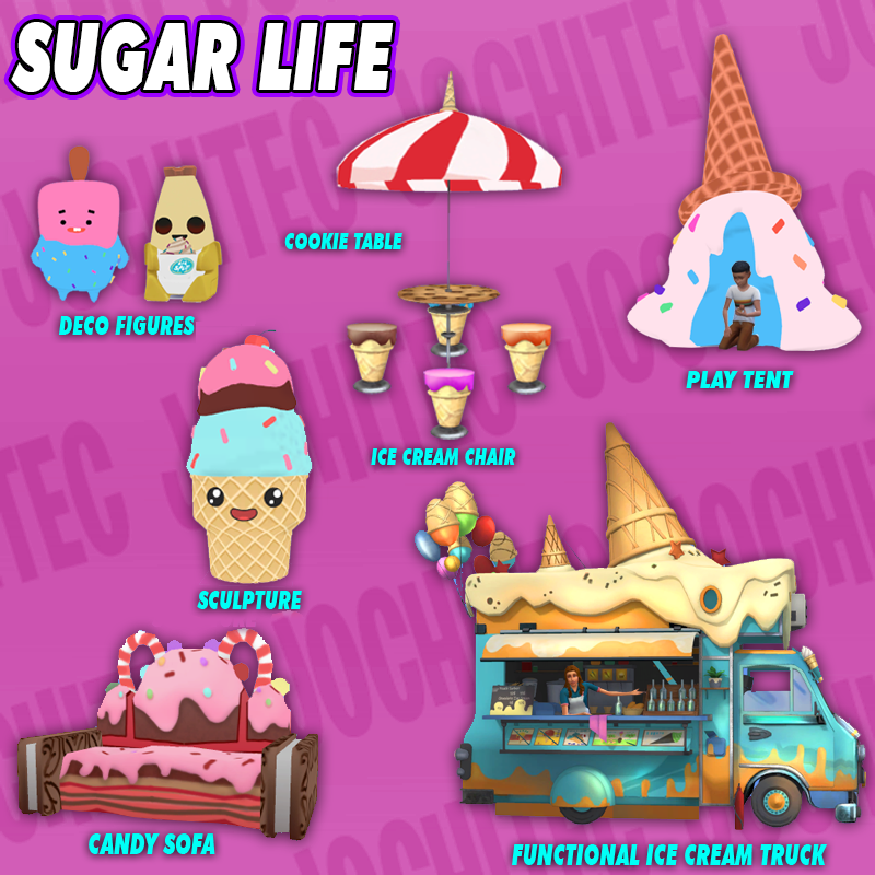 Sugar life pack by Jochi - Gallery - The Sims 4 Build / Buy - CurseForge