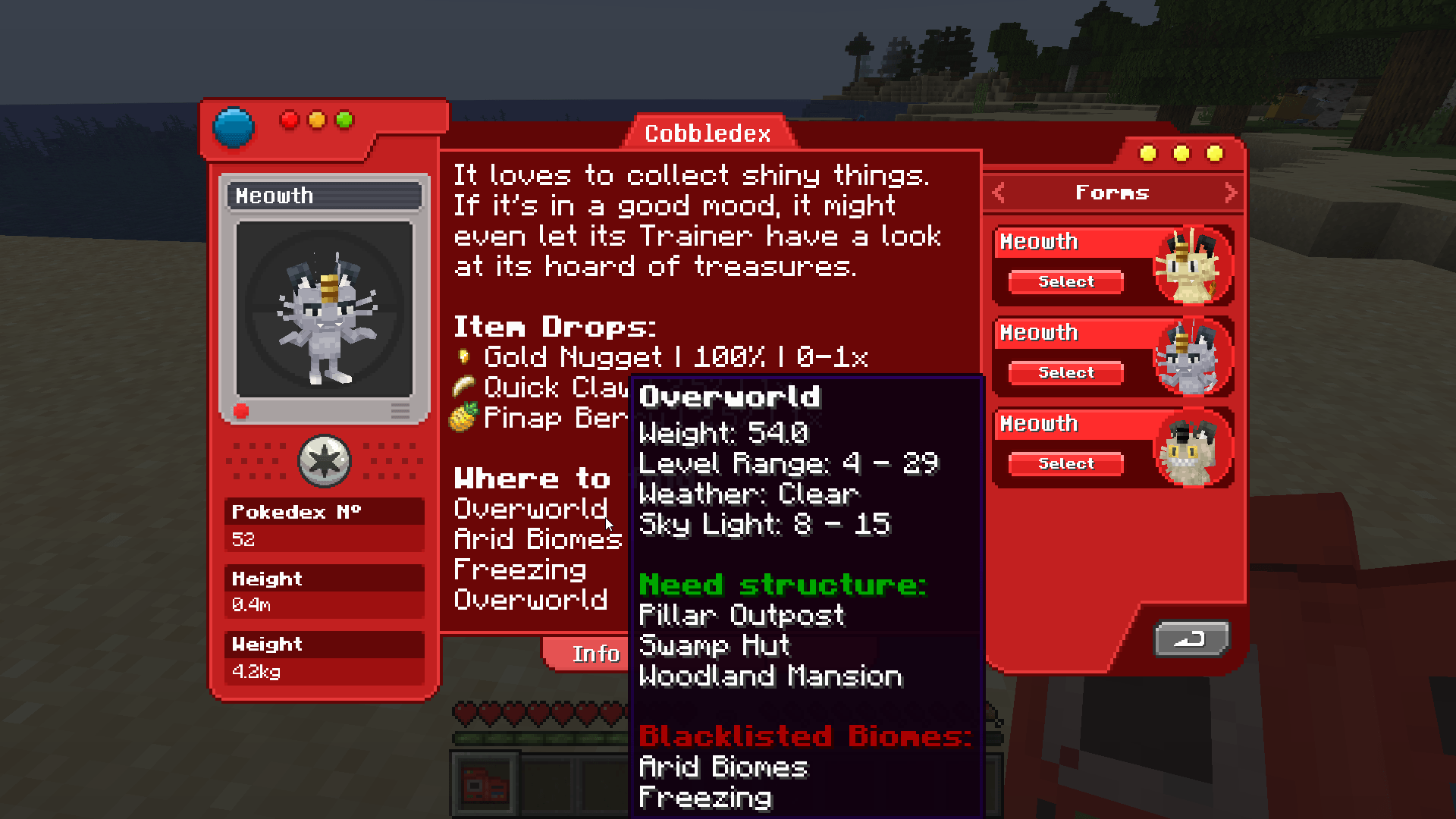 Cobblemon Pokédex (Cobbledex) - Minecraft Mods - CurseForge