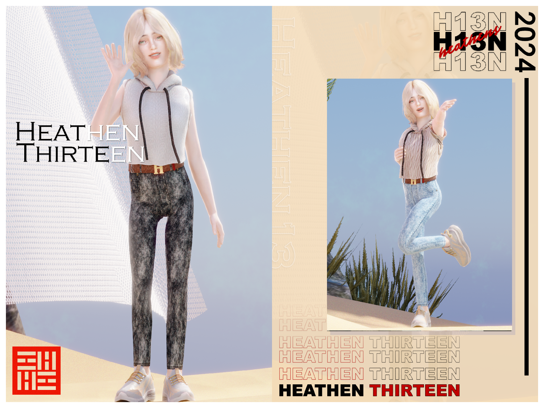 Girl's Belted Skinny Jeans - The Sims 4 Create a Sim - CurseForge