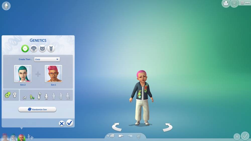 Genetic Unnatural Hair Colours for Little Sims (Base Game) - The Sims 4 ...