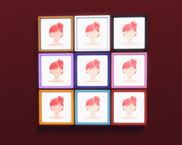 Small pictures with girl`s hairstyles Bundle 2 - The Sims 4 Build / Buy ...