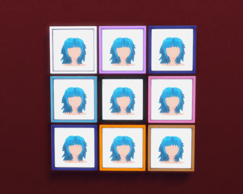 Small pictures with girl`s hairstyles Bundle 2 - The Sims 4 Build / Buy ...