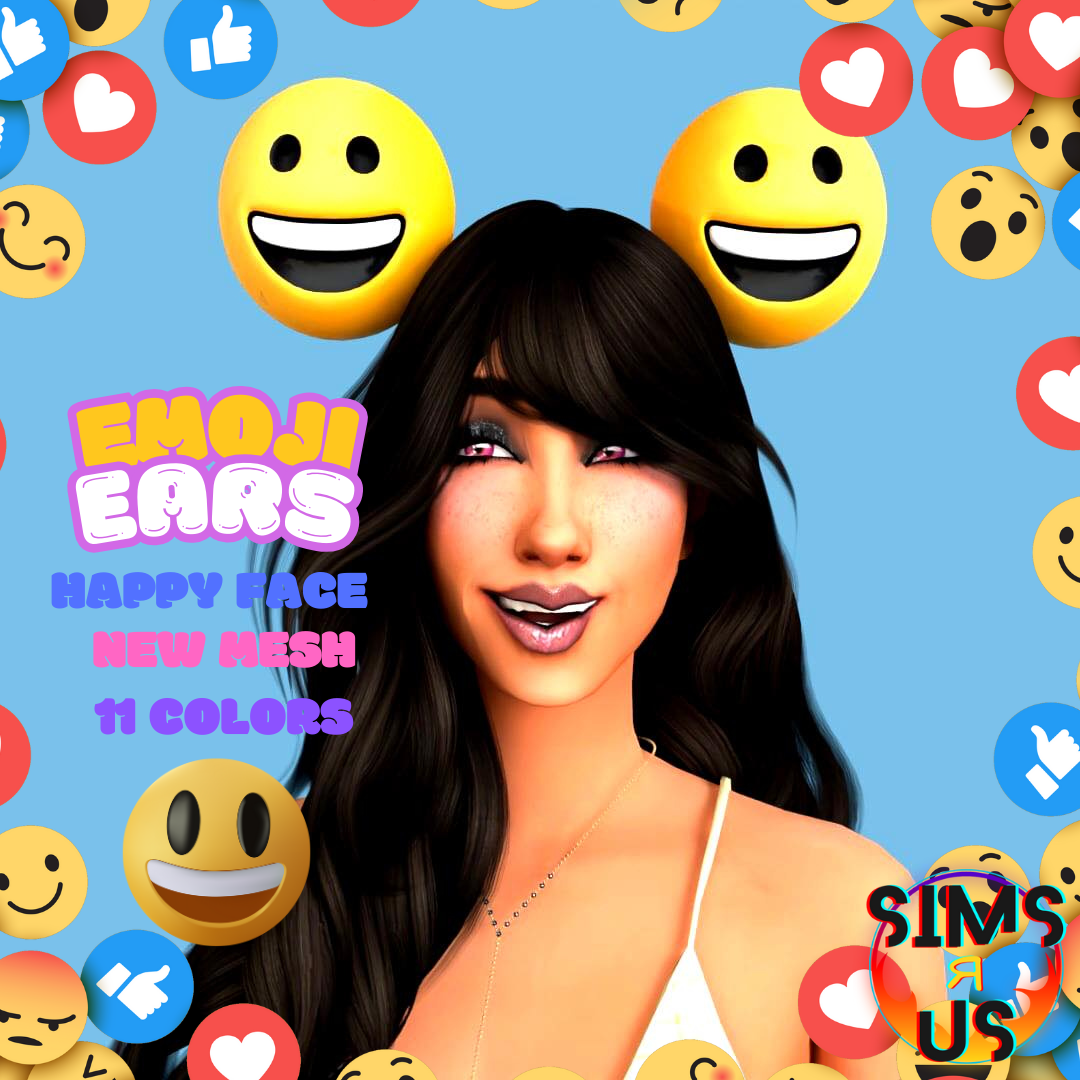 EMOJI EARS_HAPPY FACE - Gallery - The Sims 4 Create a Sim - CurseForge