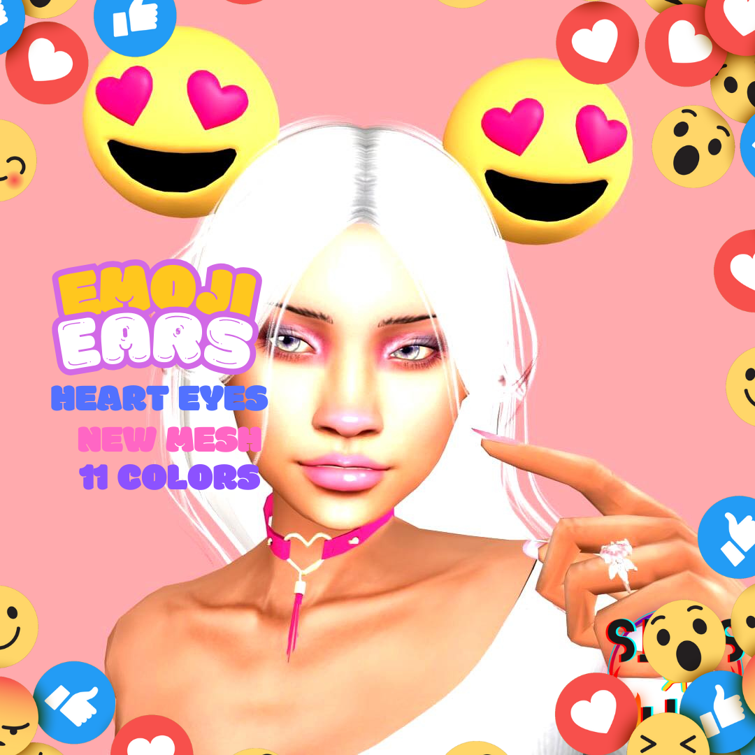 EMOJI EARS_HEART EYES - Gallery - The Sims 4 Create a Sim - CurseForge
