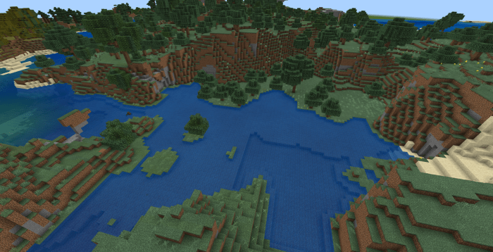 Beta Title Screen World 1.8 (Bedrock) - Minecraft Bedrock Maps - CurseForge