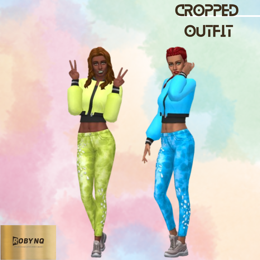 Cropped outfit - Basegame compatible - Gallery - The Sims 4 Create a ...