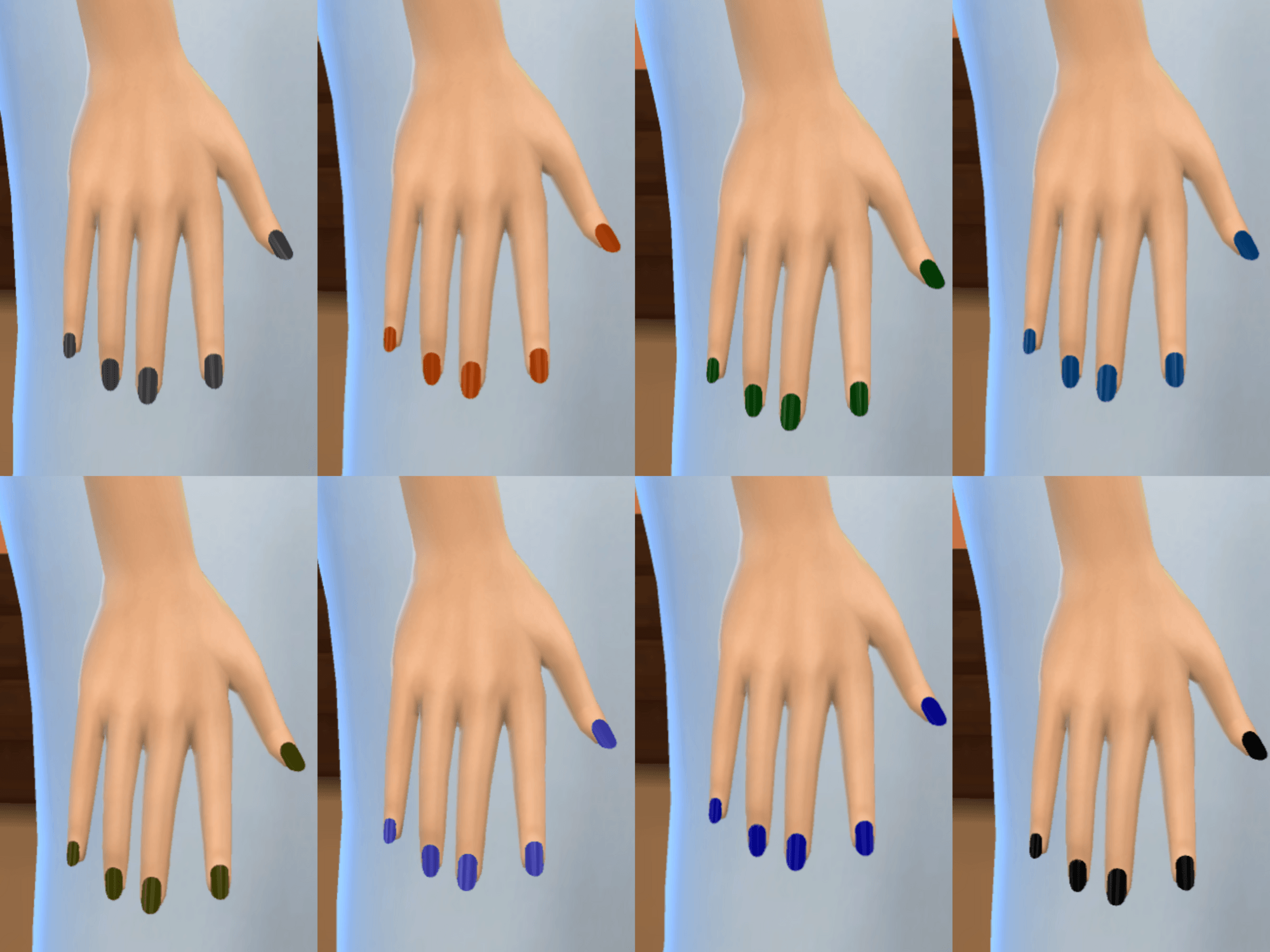 New basegame nails colors - Gallery - The Sims 4 Create a Sim - CurseForge