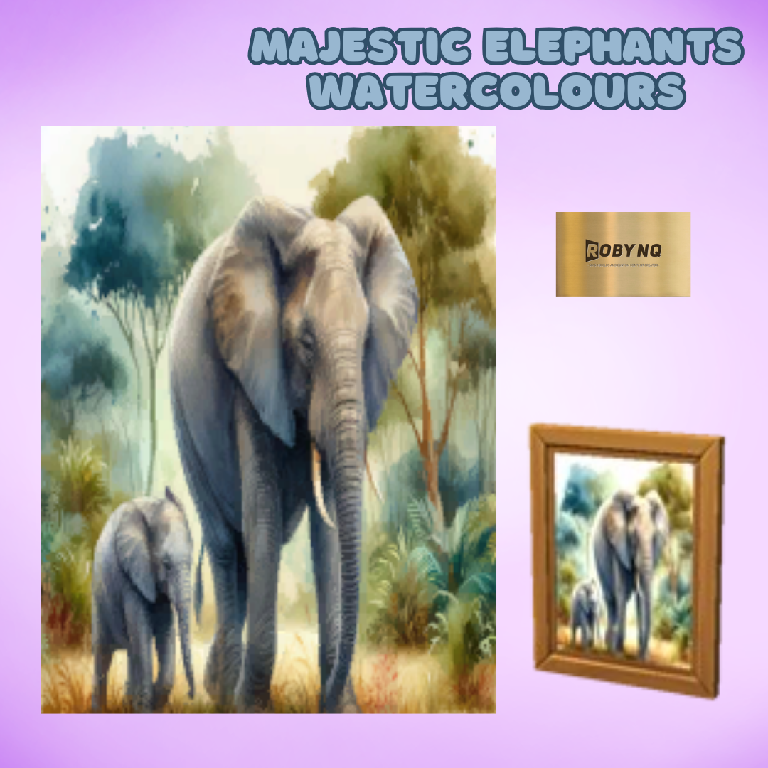 Majestic Elephant Watercolour - Basegame compatible - Gallery - The ...