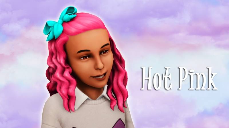 Genetic Unnatural Hair Colours for Little Sims (CD) - The Sims 4 Create ...