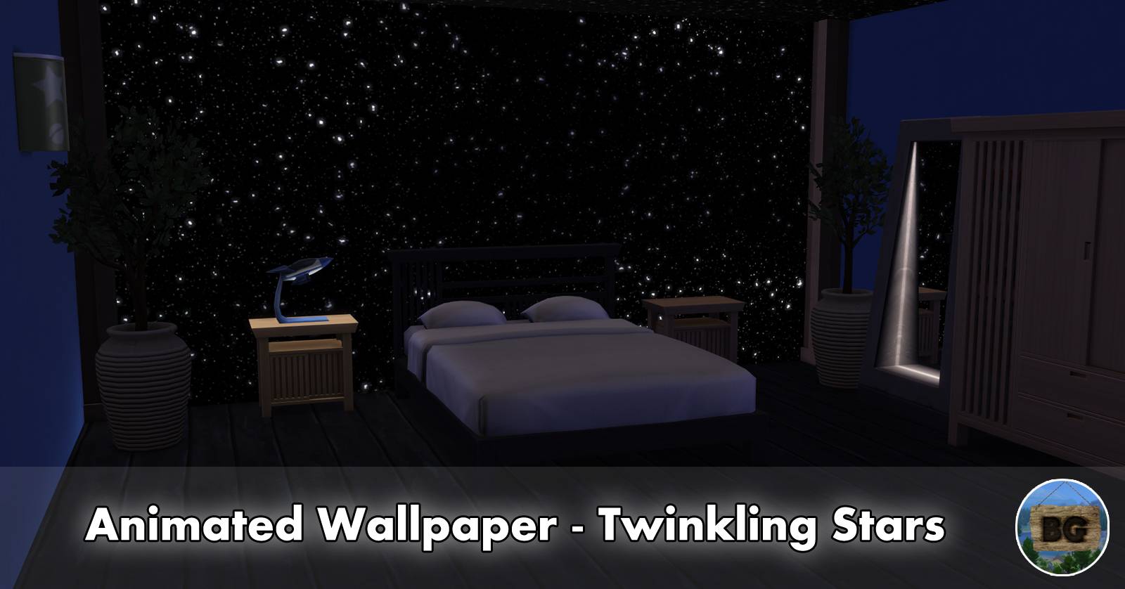Animated Wallpaper - Twinkling Stars - The Sims 4 Build / Buy - CurseForge