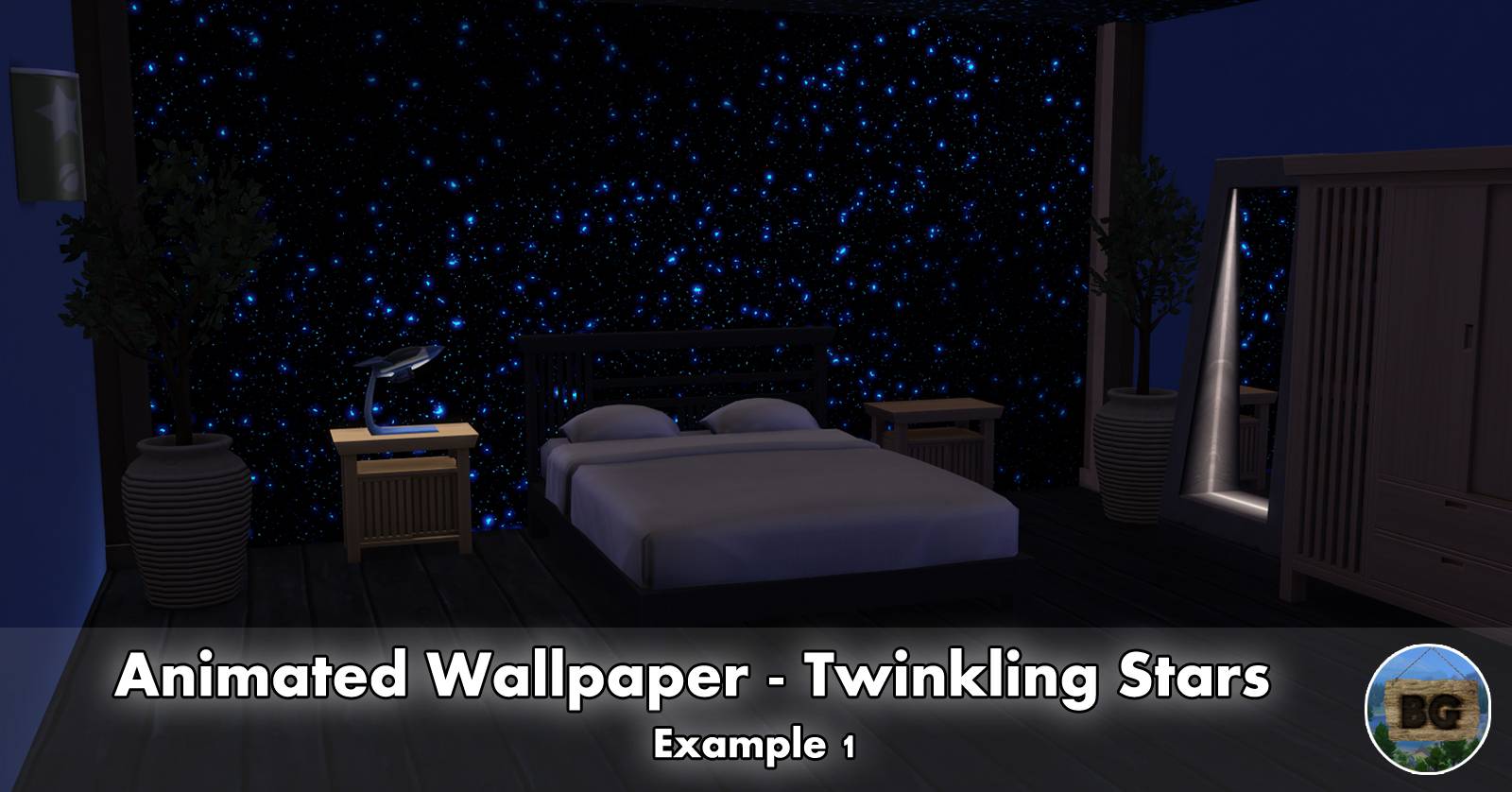Animated Wallpaper - Twinkling Stars - Gallery - The Sims 4 Build / Buy - CurseForge