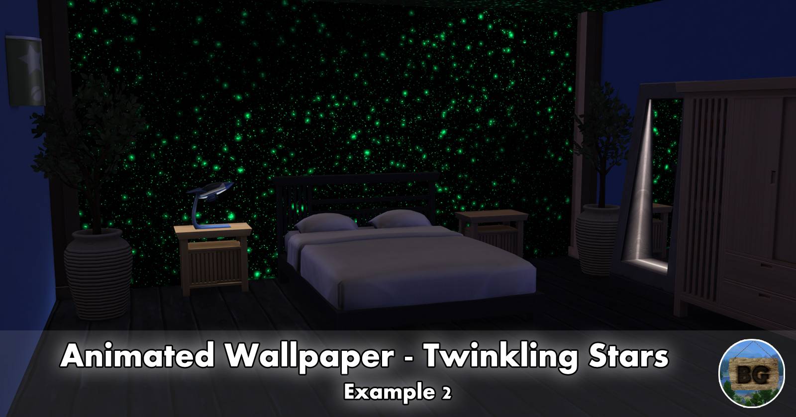 Animated Wallpaper - Twinkling Stars - Gallery - The Sims 4 Build / Buy ...