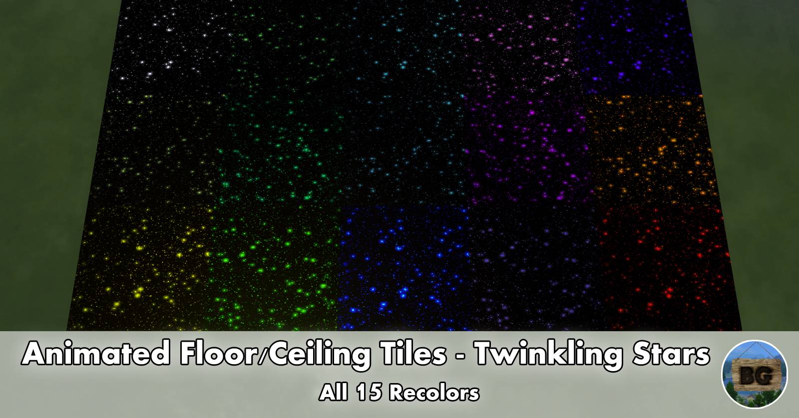 Animated Floor Tiles - Twinkling Stars - Gallery - The Sims 4 Build ...