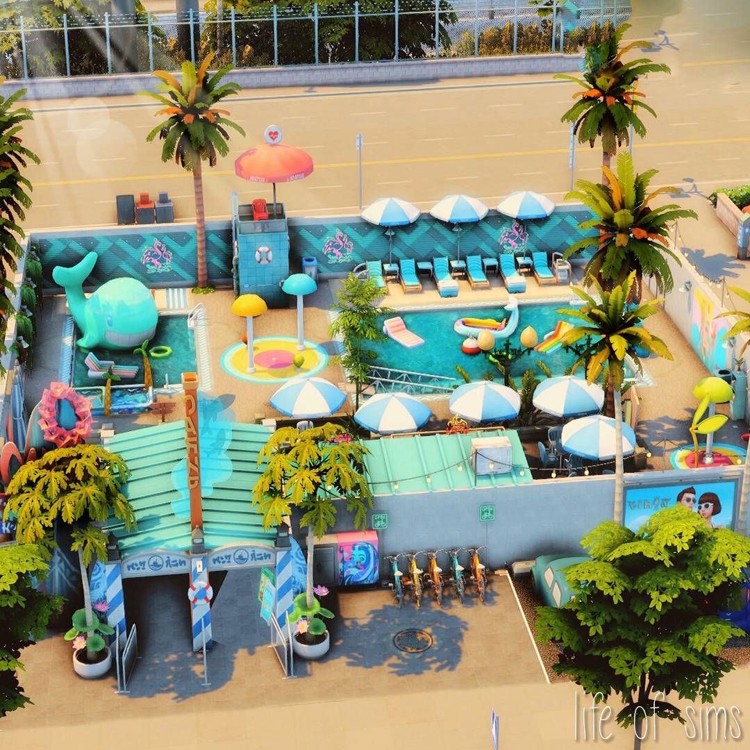 Blue Lagoon Swimming Pool - Gallery - The Sims 4 Rooms / Lots - CurseForge