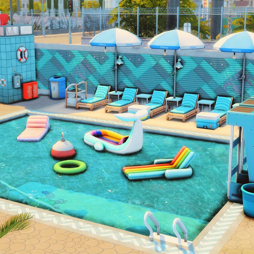 Blue Lagoon Swimming Pool - Gallery - The Sims 4 Rooms / Lots - CurseForge