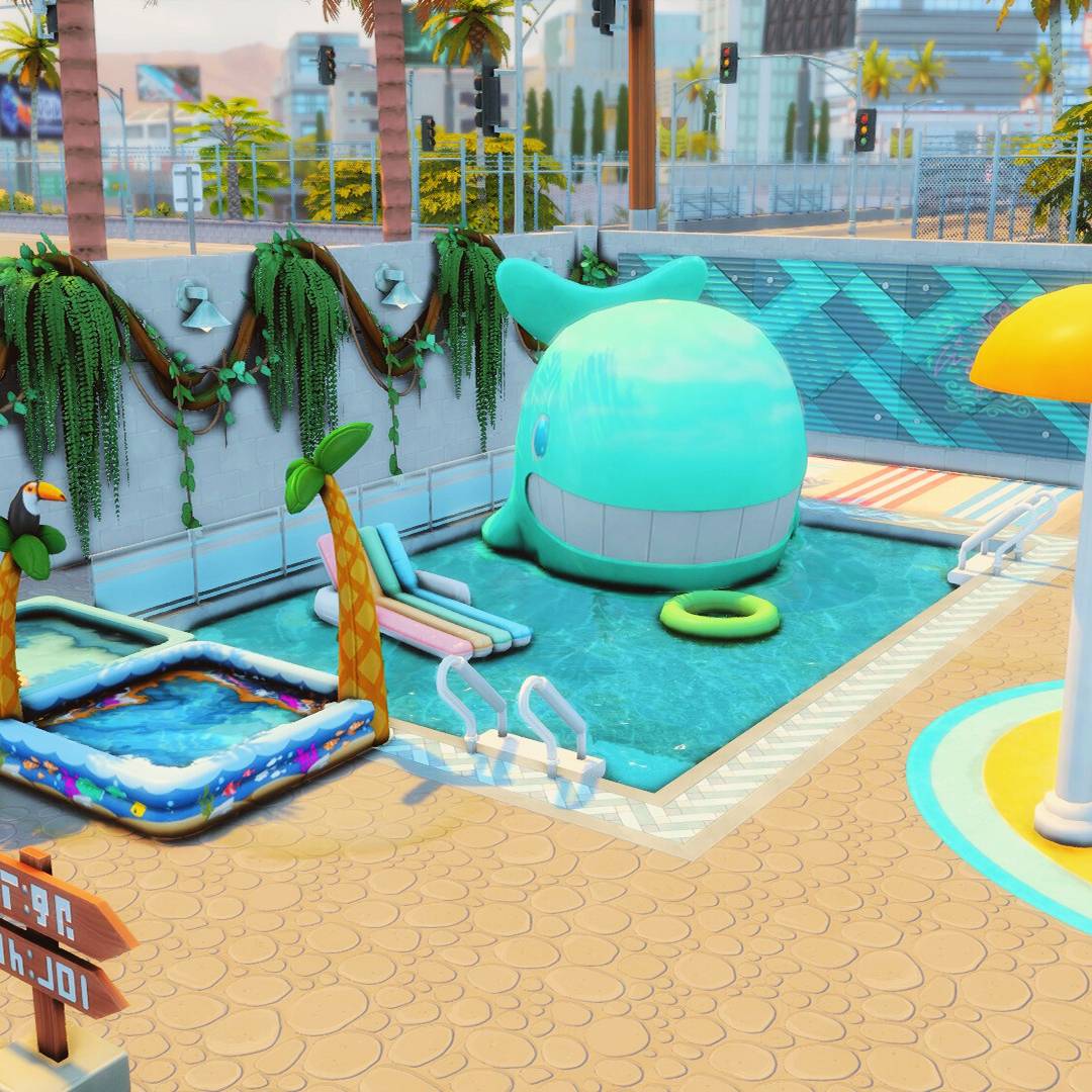 Blue Lagoon Swimming Pool - Gallery - The Sims 4 Rooms / Lots - CurseForge